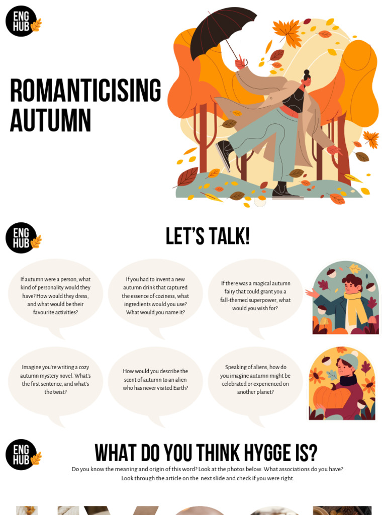 B1-B2 Romanticising Autumn TV | PDF | Meal | Baking