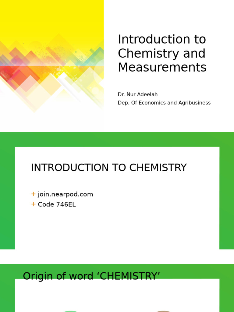 Introduction to Chemistry Concepts | PDF | International System Of ...