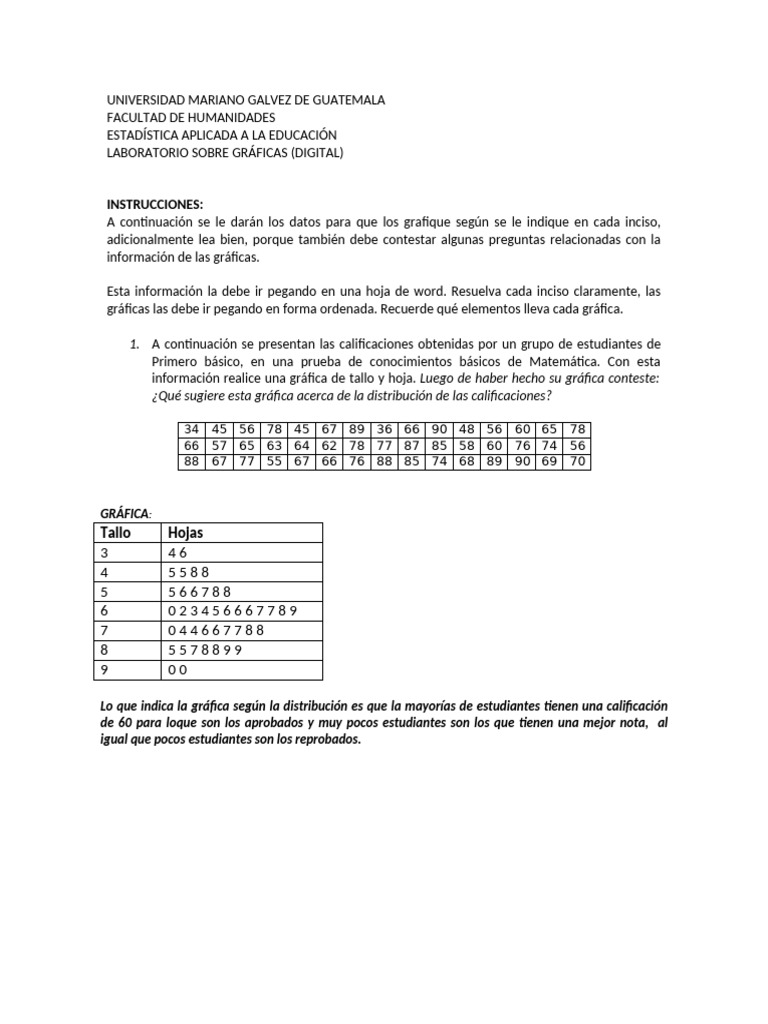 Gráficas y Análisis de Datos Educativos | PDF