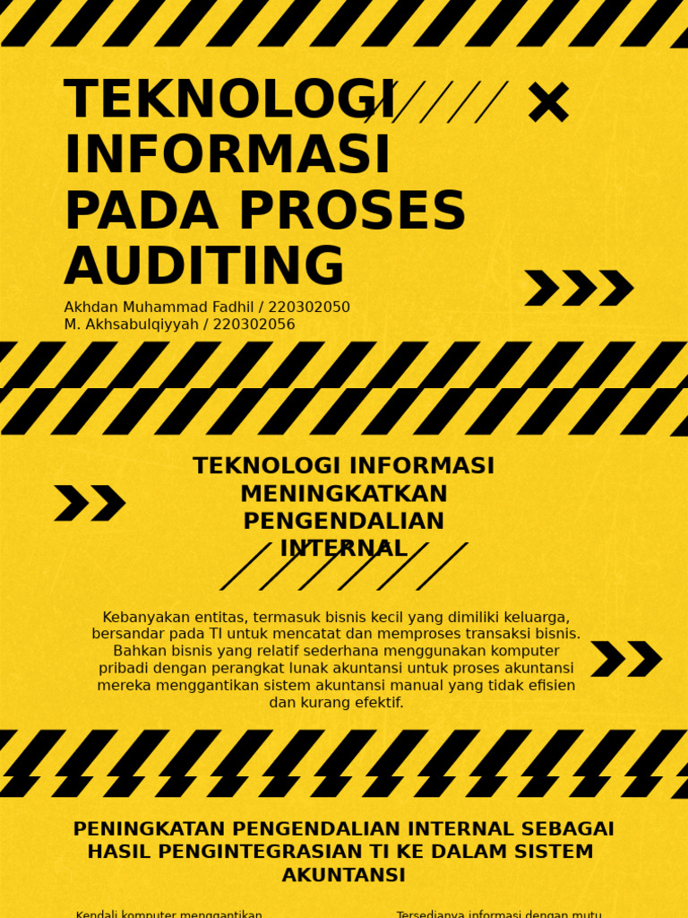 Audit 1 - PPT TI Pada Audit | PDF | Bisnis | Teknologi & Rekayasa
