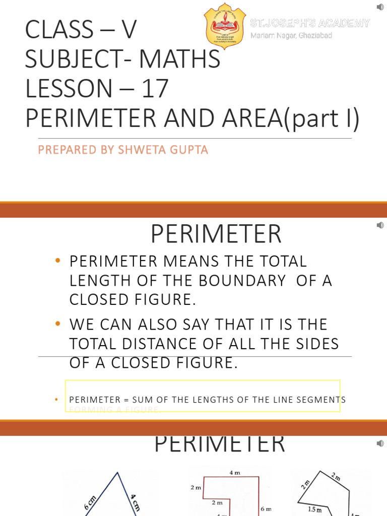 CLASS - V Maths Lesson 17 | PDF | Length | Units Of Measurement