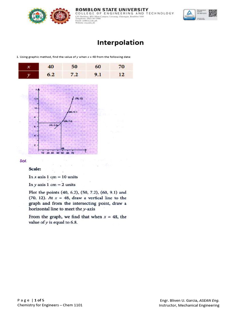 Interpolation Example 1 51 | PDF
