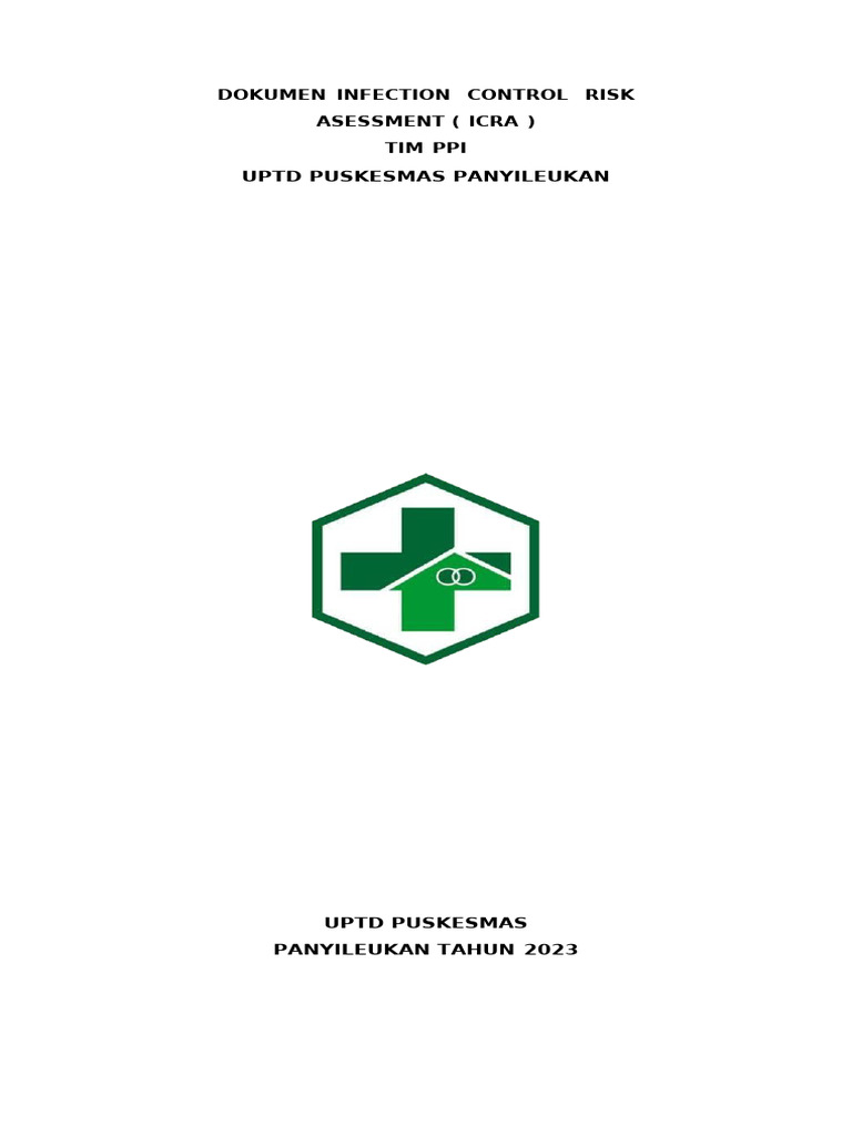 Dokumen Infection Control Risk Asessment | PDF | Pengembangan Diri | Kesehatan Holistik
