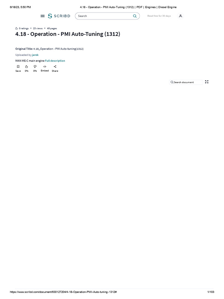 4.18 - Operation - PMI Auto-Tuning (1312) - PDF - Engines - Diesel ...