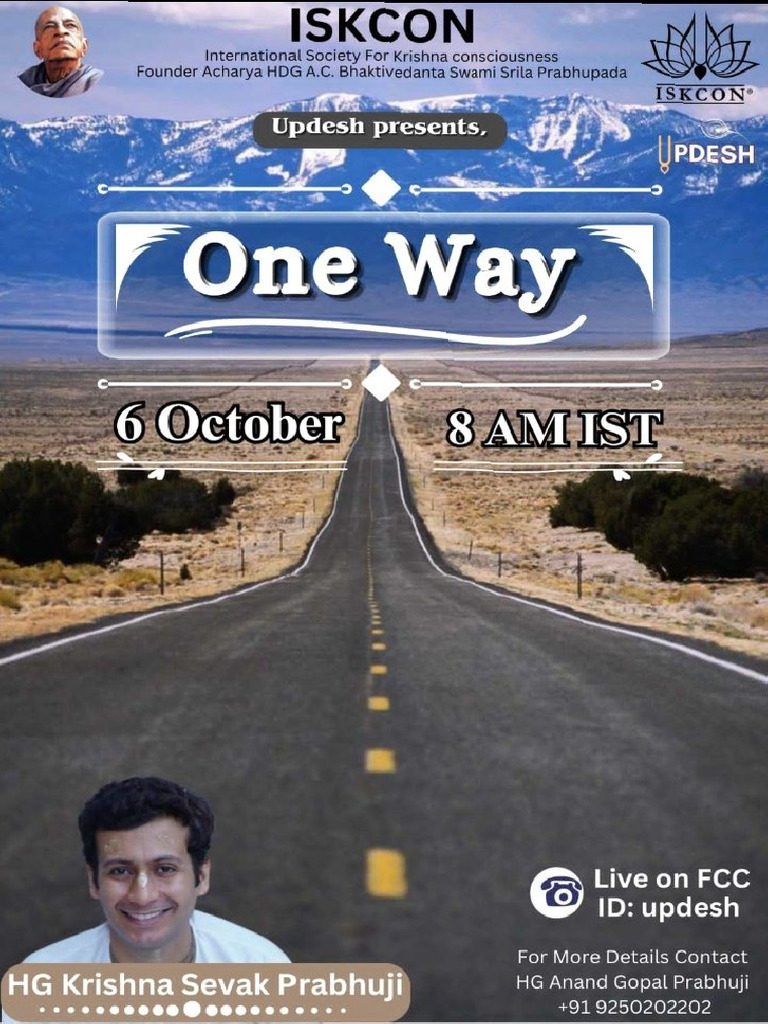 ONE WAY HG Krishna Sevak Pr. | PDF