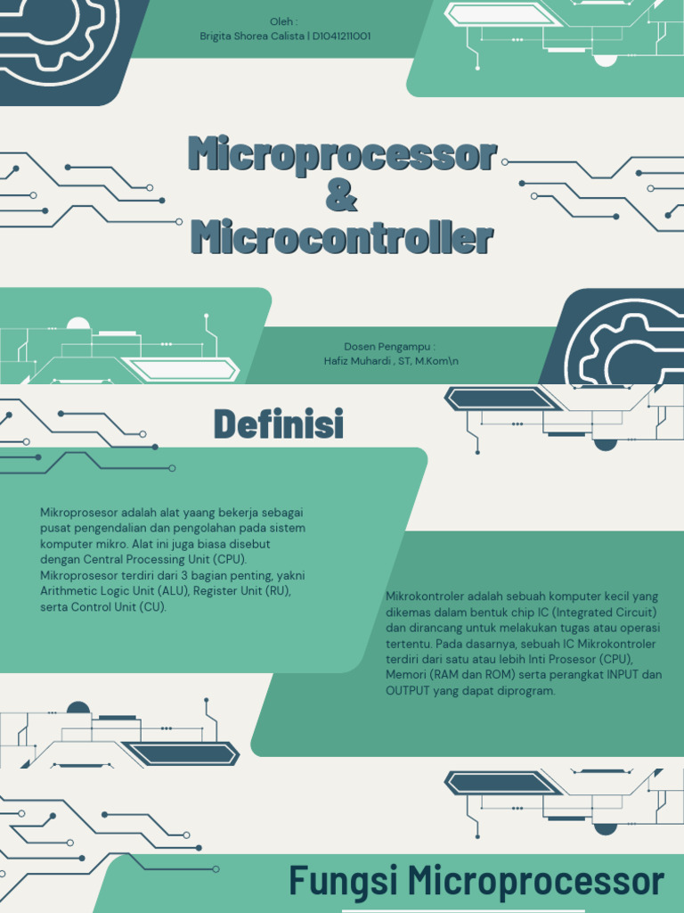Microprocessor & Microcontroller | PDF | Komputer
