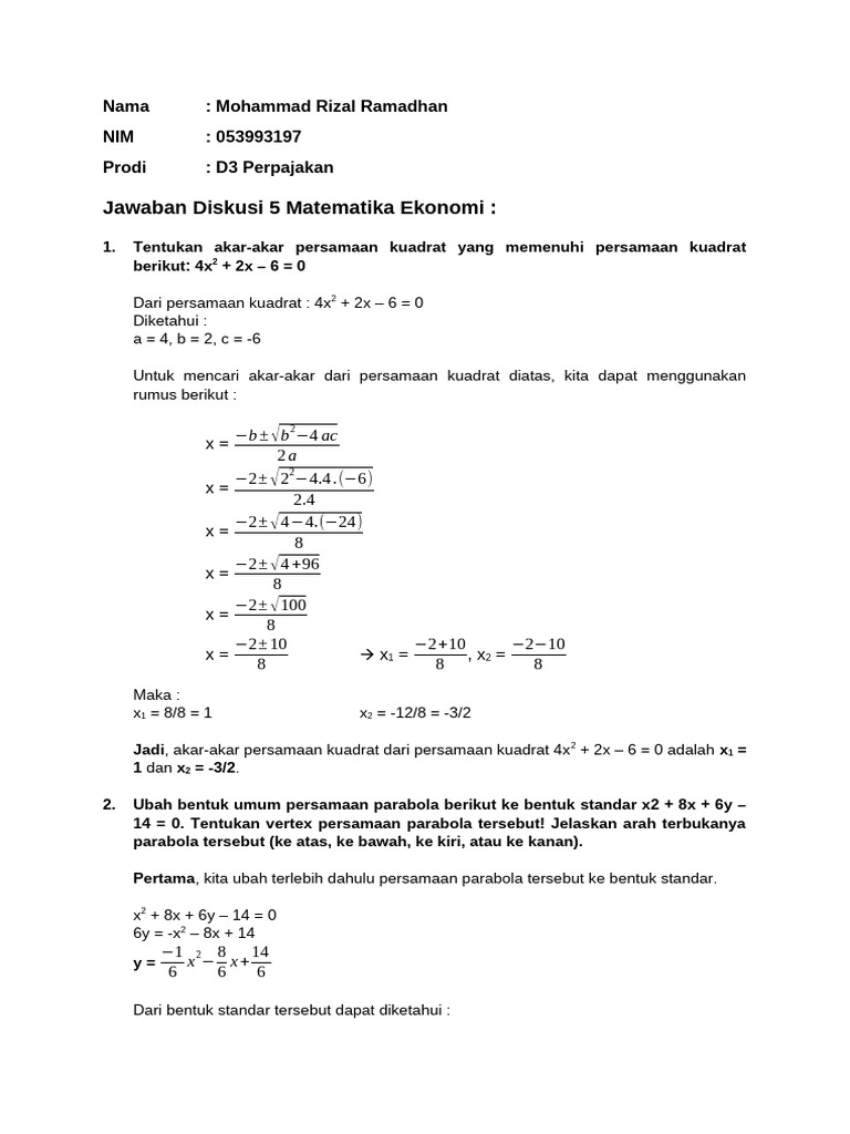 Diskusi 5 Matkom | PDF