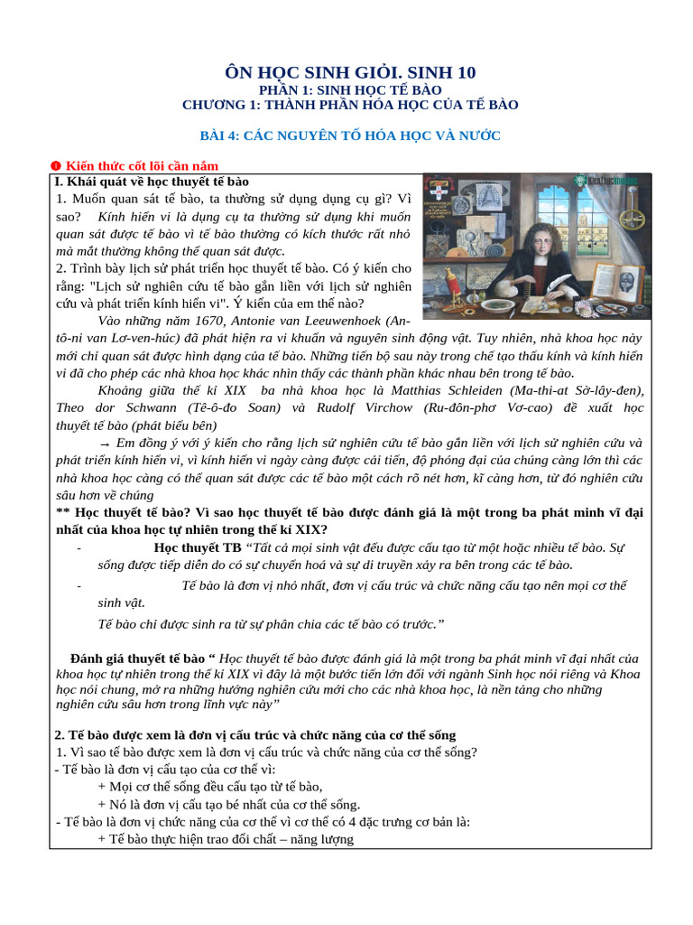 Đề Cương Hsg Sinh | PDF