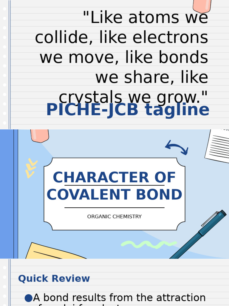 Character of Covalent Bond | PDF | Chemical Bond | Chemical Polarity