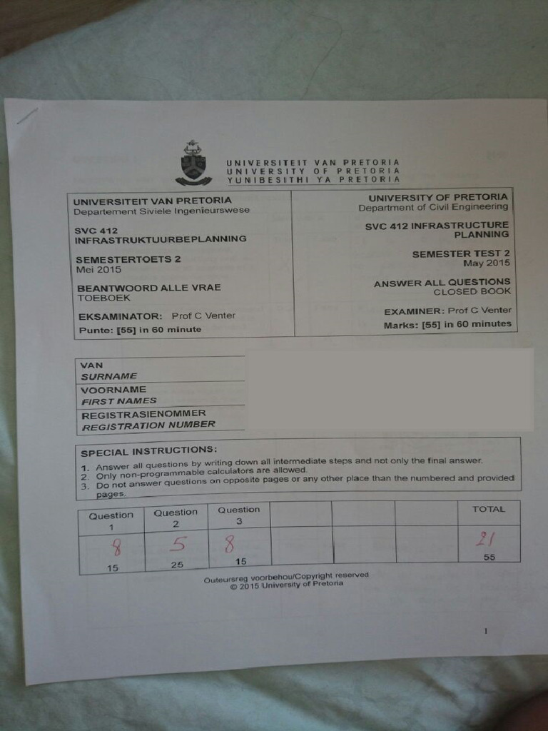 Infrastructure Planning 2015 ST2 | PDF