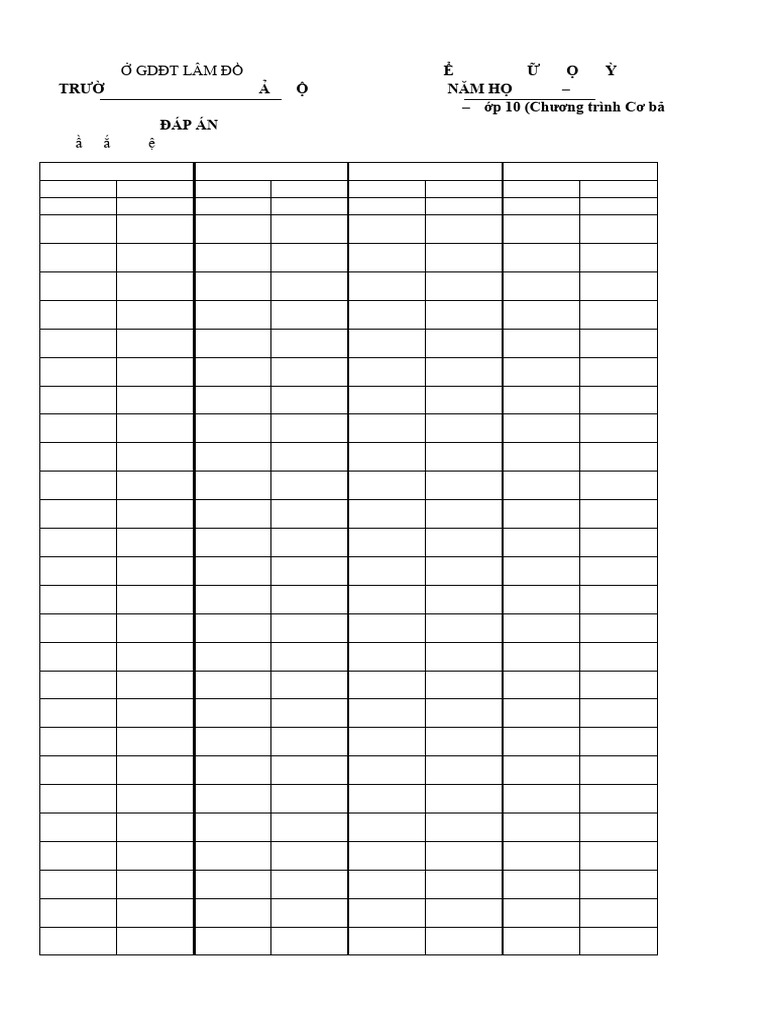 Đáp Án de 10 GKI 2024 2025 | PDF