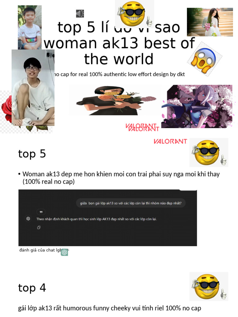 Top 5 Lí Do Vì Sao Woman Ak13 | PDF