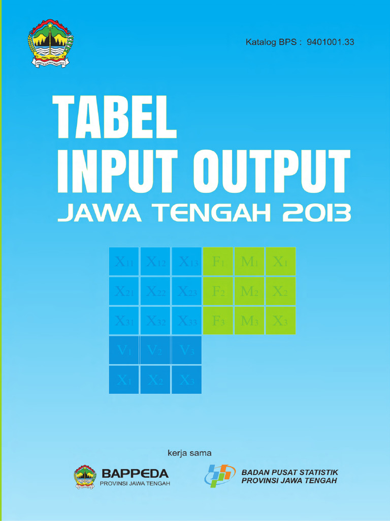 Tabel Input Output Jawa Tengah 2013 | PDF