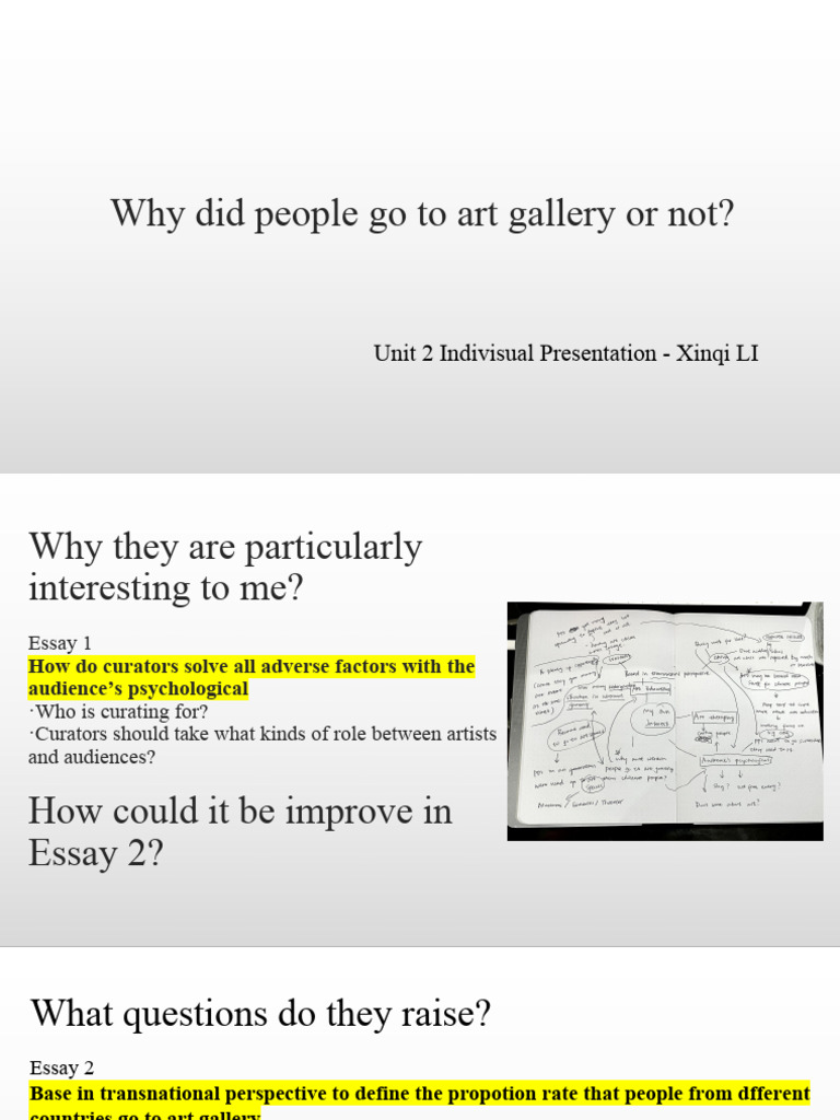 Unit 2 Indivisual Presentation-Xinqi LI | PDF | Curator | Liberal Arts Education