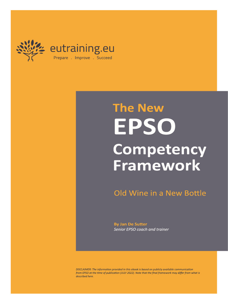 EPSO Competency Framework Overhaul | PDF | Communication ...