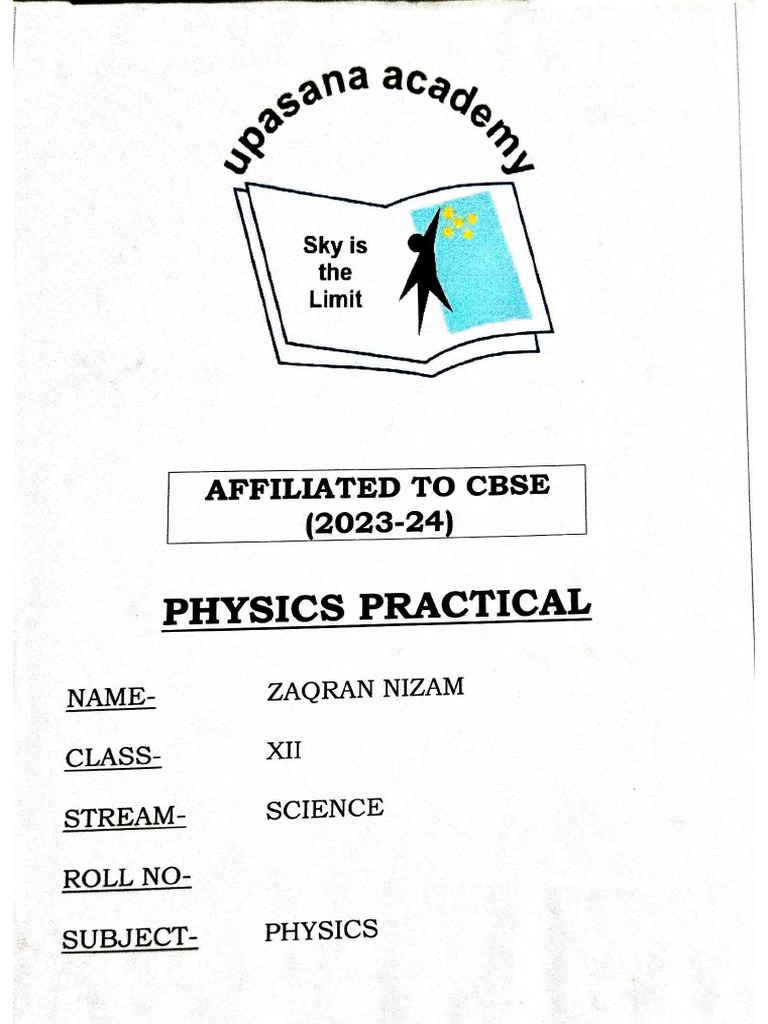 Physics Practical 12 | PDF