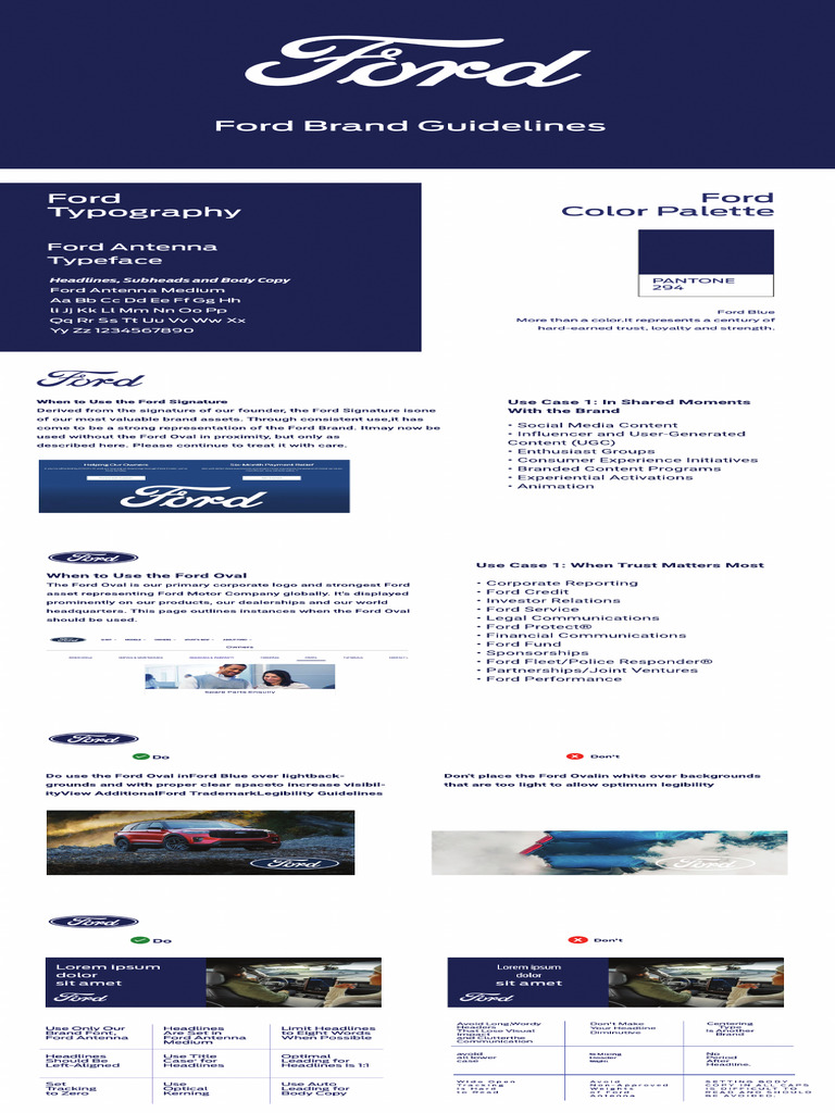 Ford Brand Guidelines | PDF