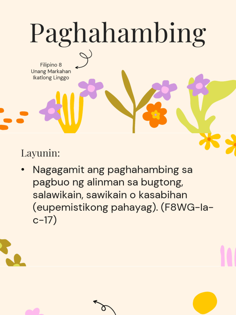 Paghahambing | PDF