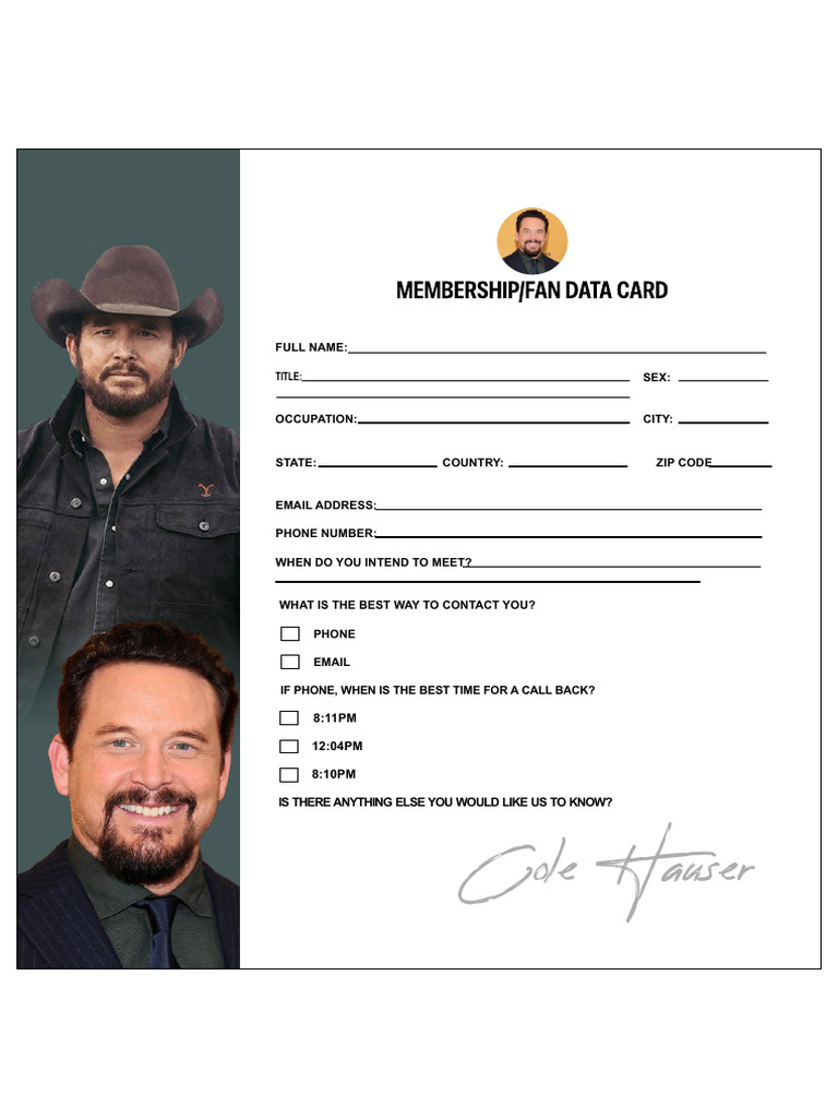 Membership Data Form | PDF