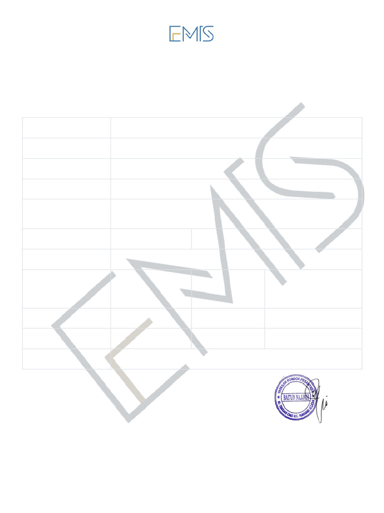 Update Data EMIS Semester Ganjil 2024/2025 | PDF