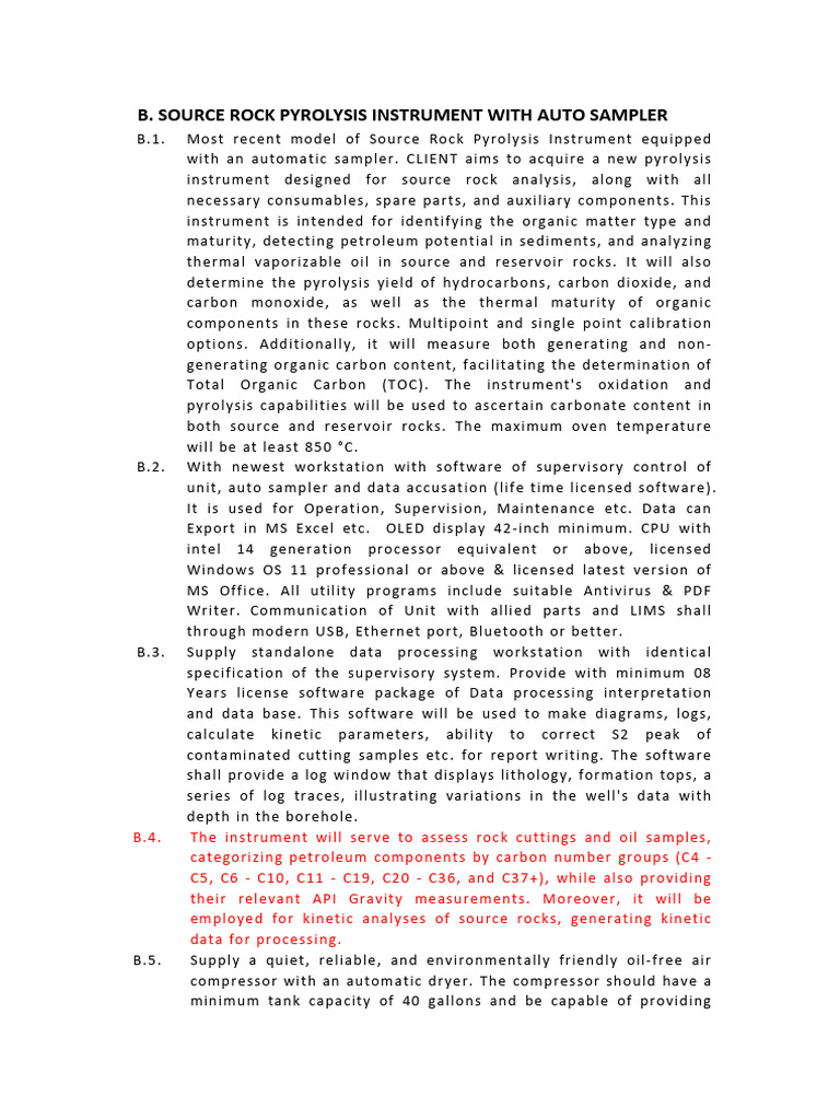 Source Rock Pyrolysis Instrument With Auto Sampler | PDF | Pyrolysis ...