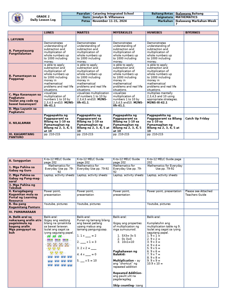 Q2-Week7-Dll Math 2 | PDF