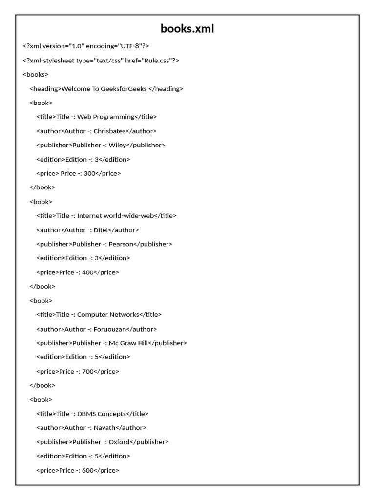 EXP3 XML & Css | PDF | Art | Computers EXP3 XML & Css | PDF | Art | Computers