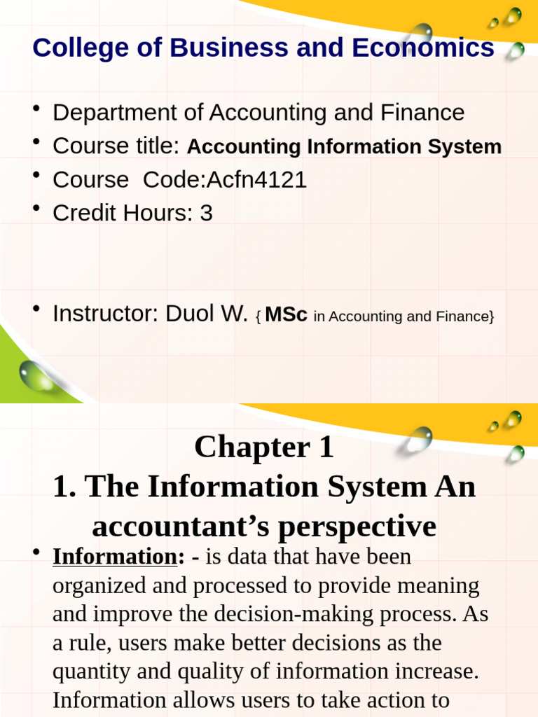 AIS PPT FOR Accounting | PDF | Business | Computing