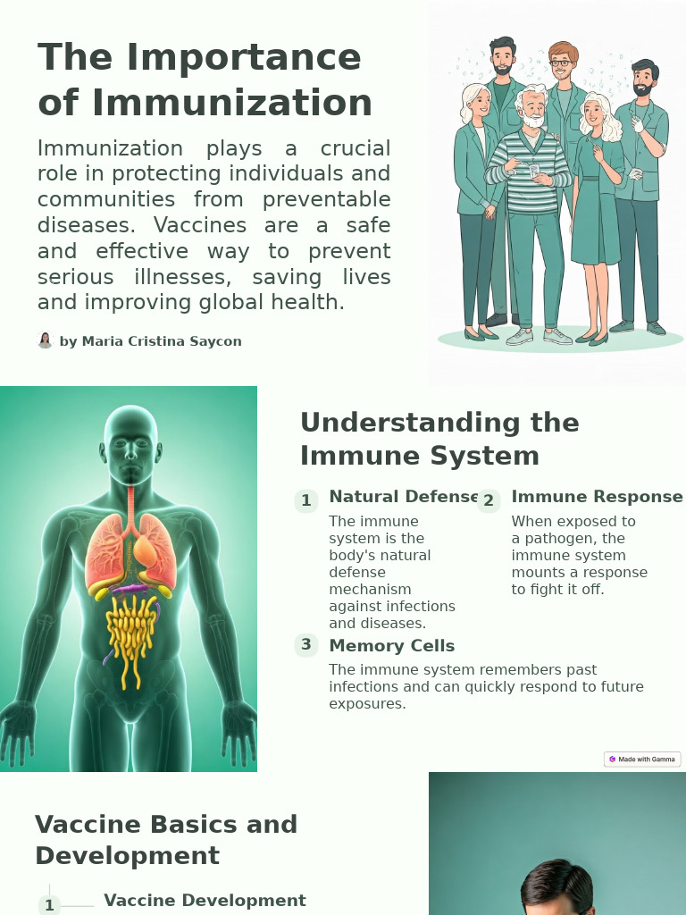 Importance of Immunization Explained | PDF | Vaccines | Vaccination