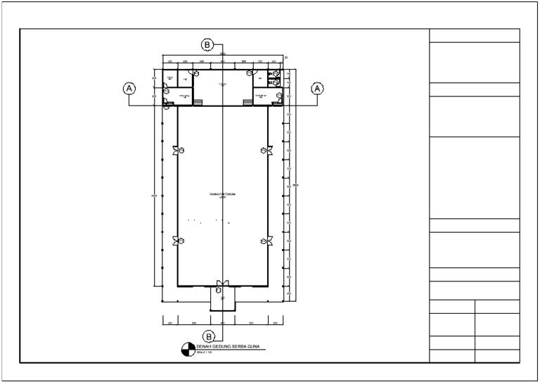Gedung Serba Guna 2013gbr-Denah | PDF