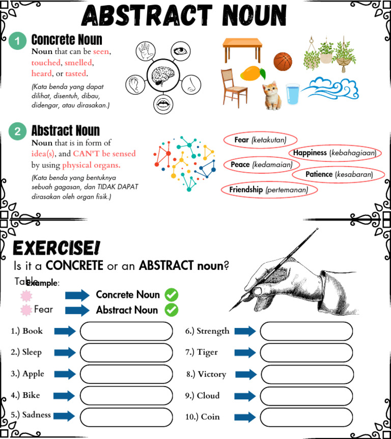 Day 2 - Abstract Nouns - Materi Kids Level 14 | PDF