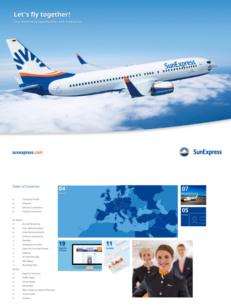 SunExpress Brochure ENG Update 220414 V3 | PDF | Airlines | Flight ...