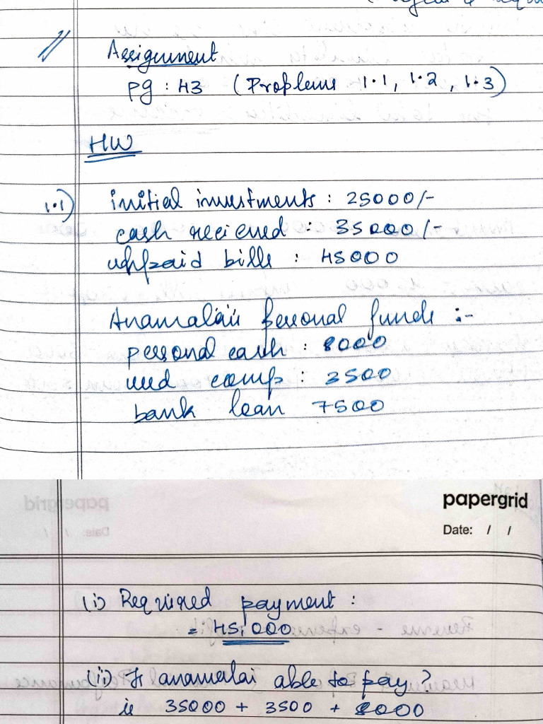 FAM Assignment 1 | PDF