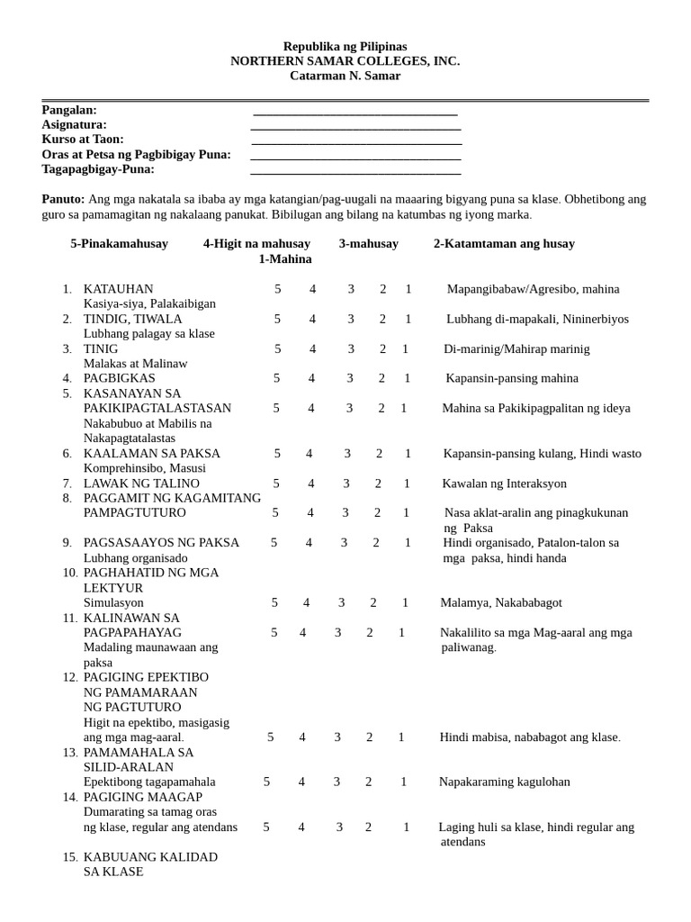 Talahanayan 2024 | PDF