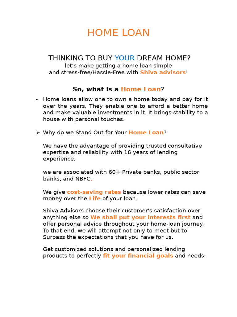 Home Loan | PDF