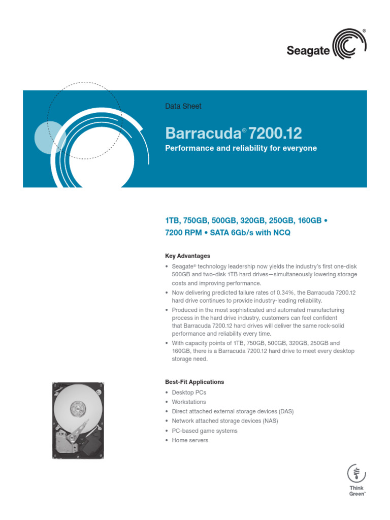 Barracuda 7200 12 ds1668 6 1101us | PDF | Hard Disk Drive | Computer ...