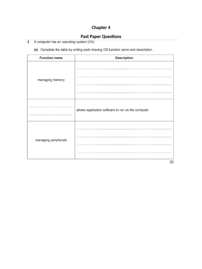 Chapter 4 Revision Worksheet | PDF