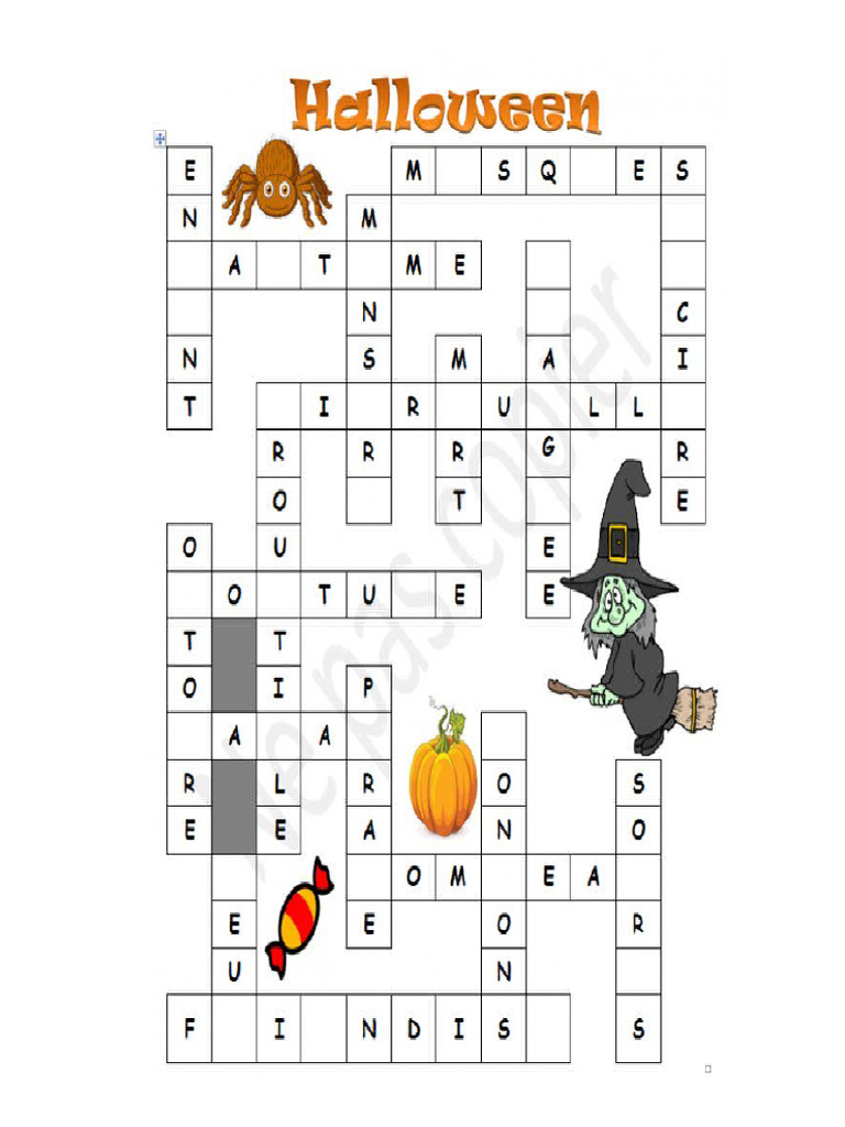 Vocabulaire Le Halloween Mots Caches | PDF