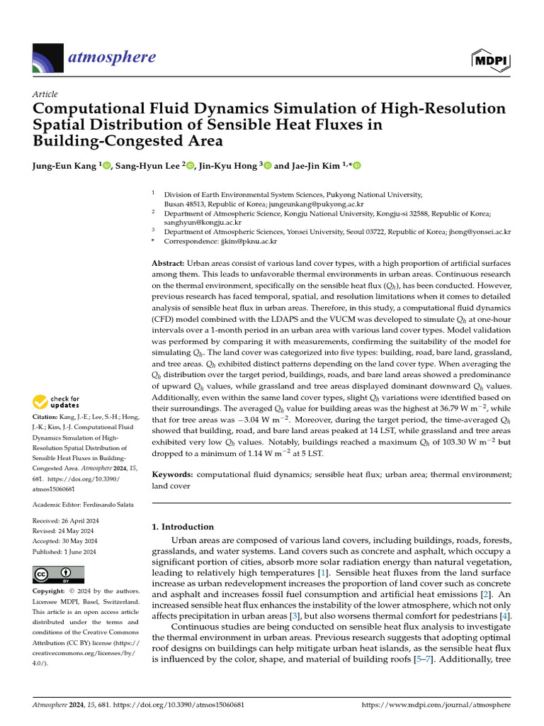 atmosphere-15-00681 | PDF | Computational Fluid Dynamics | Turbulence