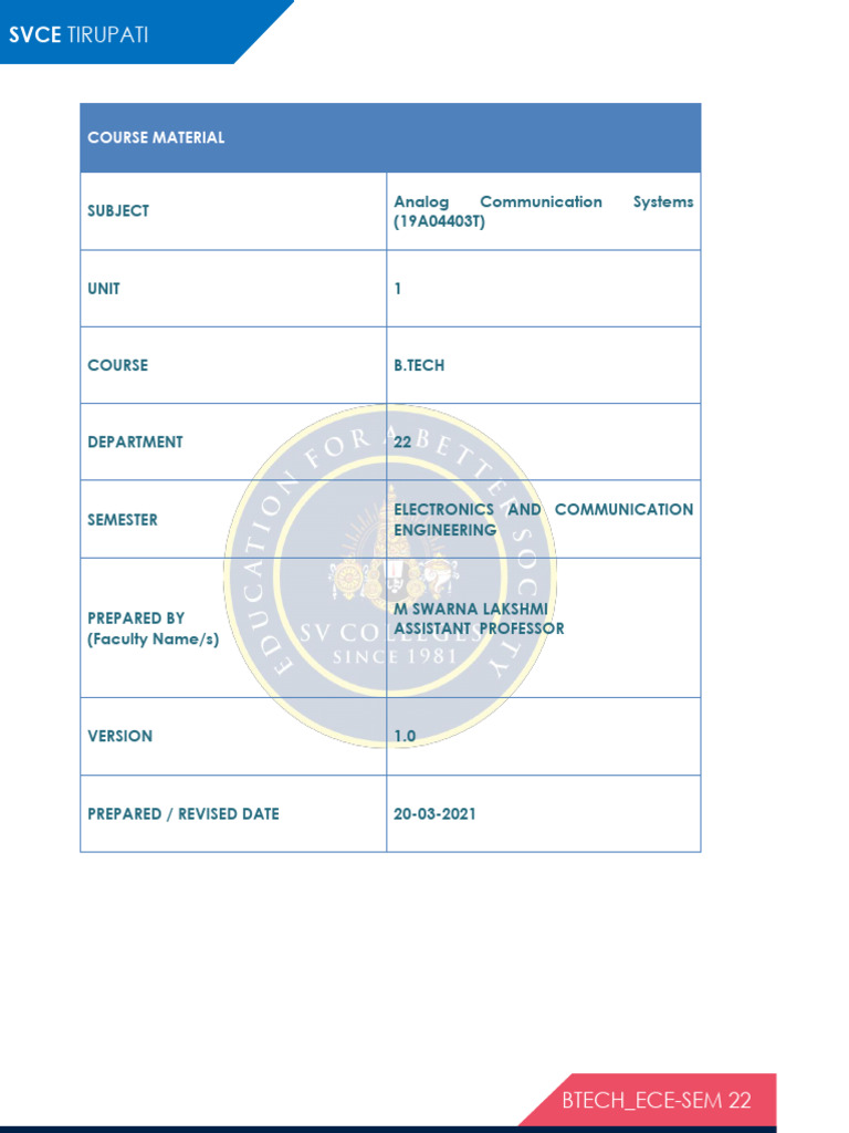 Ac Unit 1 Pdf Modulation Detector Radio