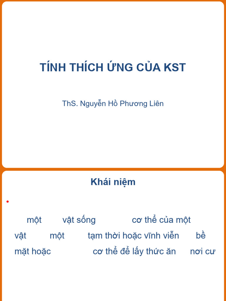 Tính Thích Ứng Của KST | PDF