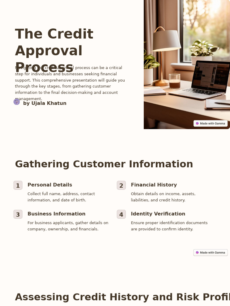 Credit Approval Process | PDF | Credit History | Credit