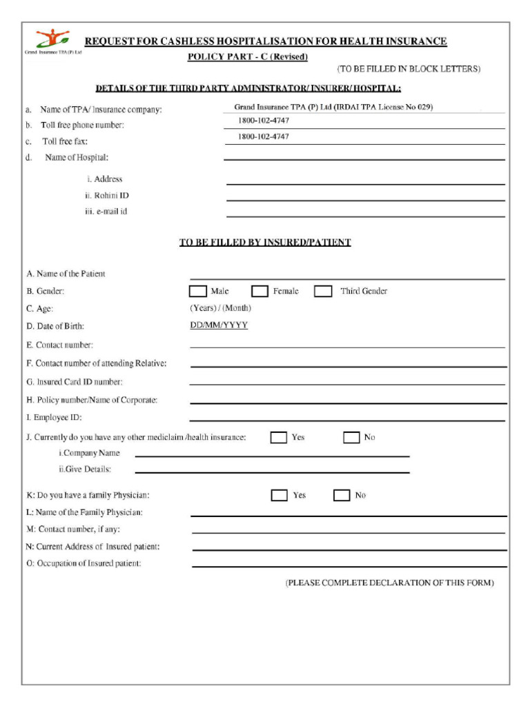 Grand Insurance Tpa | PDF