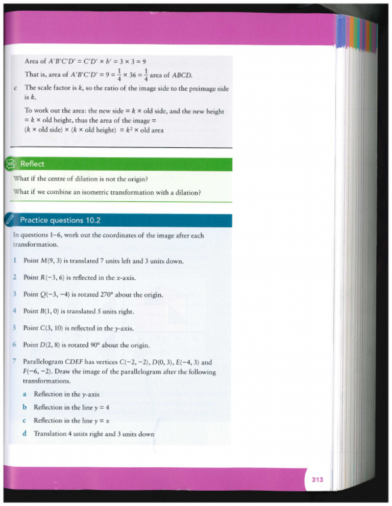 Transformations Practice Questions 1 | PDF
