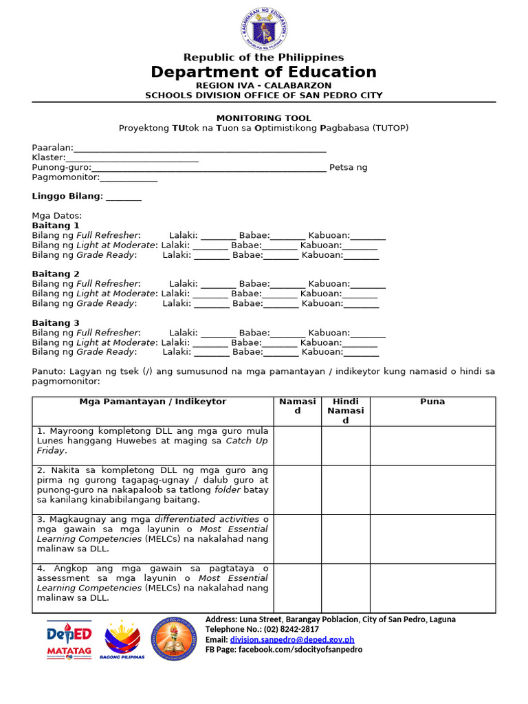 Monitoring Tool Project TUTOP | PDF