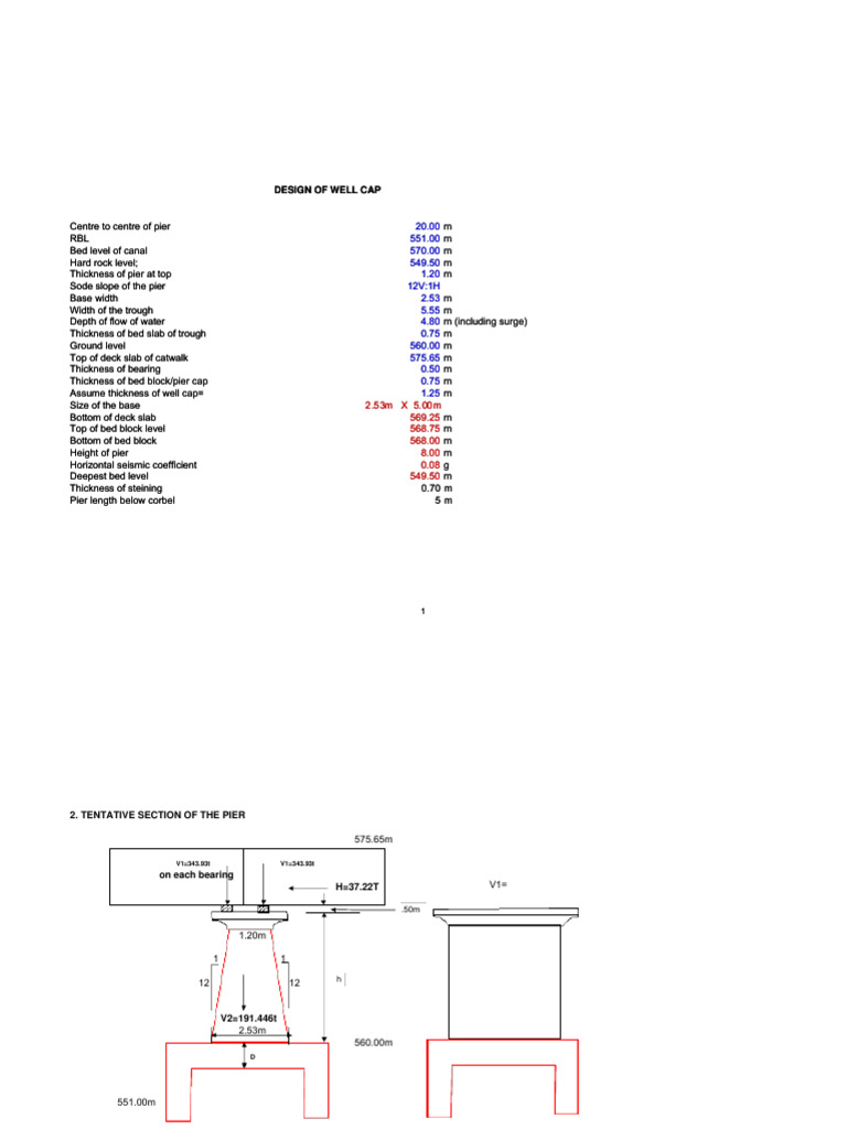 Pier Design Specifications and Calculations | PDF | Force | Drag (Physics)