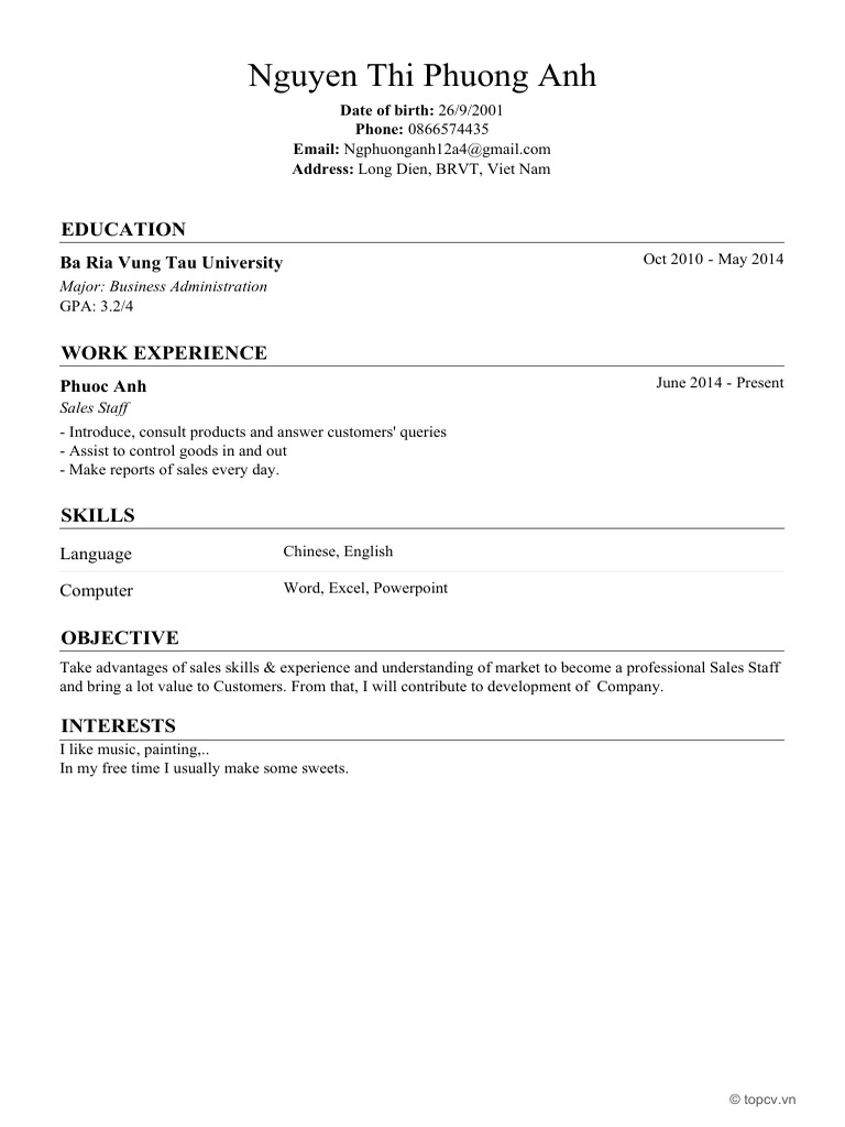 Nguyen-Thi-Phuong-Anh CV | PDF