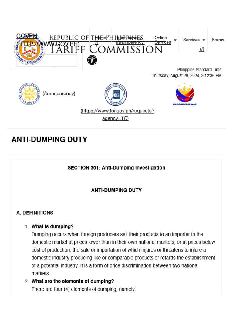 ADD | PDF | Dumping (Pricing Policy) | Exports