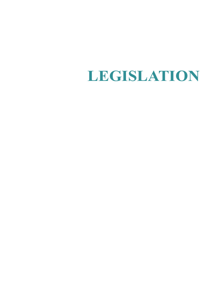 Legislation | PDF | Legislation | Sources Of Law