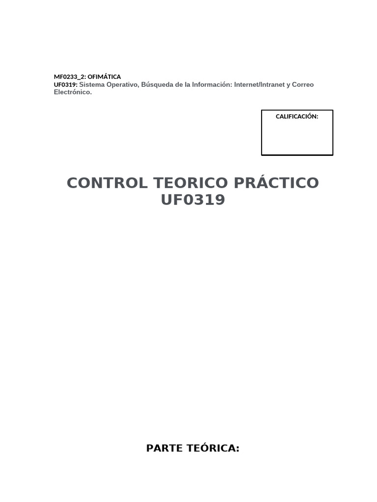Control Uf0319 Solucion | PDF | Arquitectura de Computadores | Software